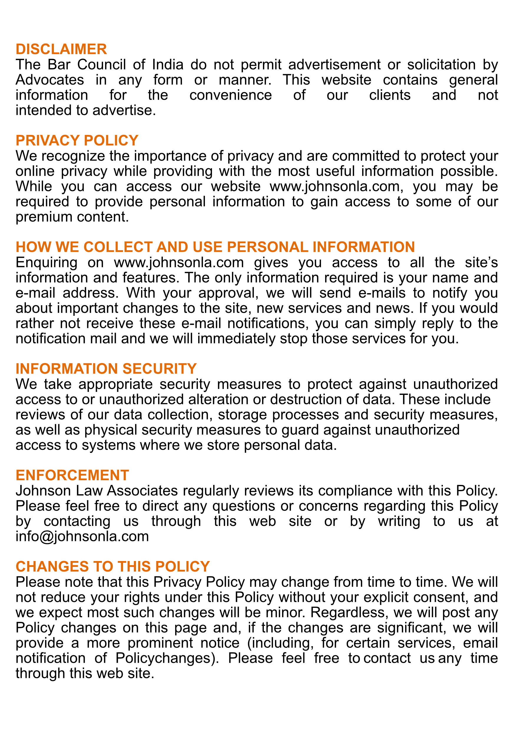 Intellectual Property Law - Johnson Law Associates